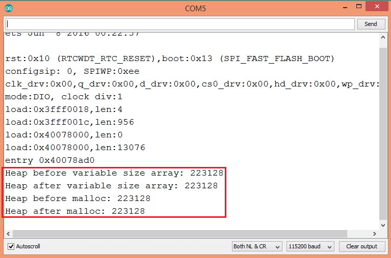 ESP32 Arduino: Variable length arrays – techtutorialsx