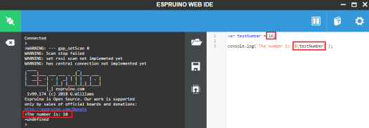 ESP32 JavaScript Espruino: String interpolation – techtutorialsx