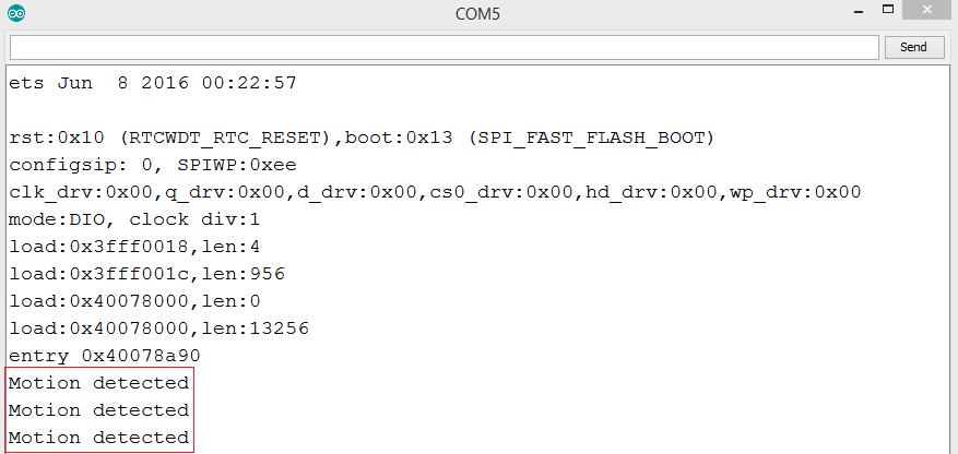 ESP32 Arduino: PIR motion sensor and interrupts - techtutorialsx