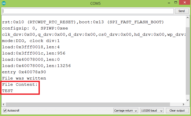 Esp32 Arduino Spiffs Reading A File Techtutorialsx