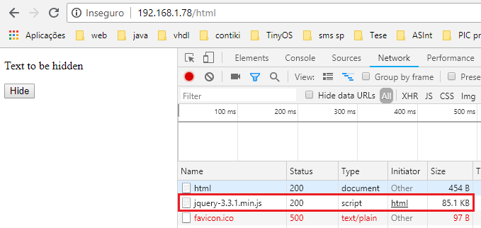 ESP32 Arduino web server: Serving jQuery – techtutorialsx