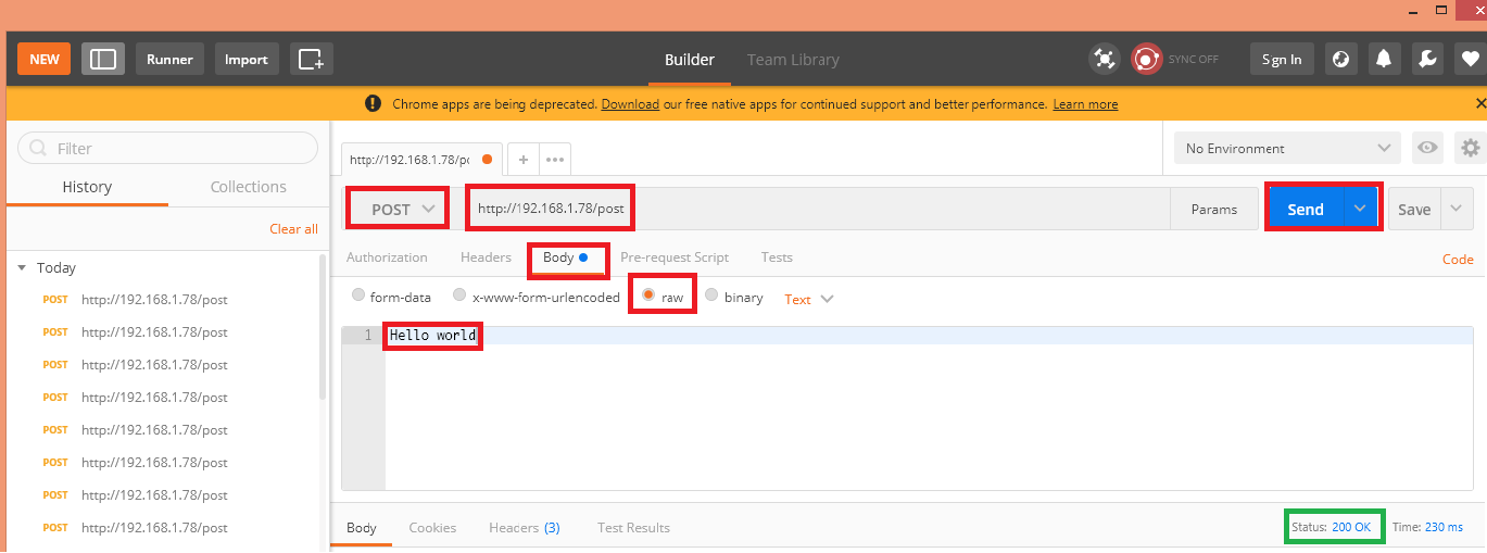 ESP32 HTTP web server: Handling body data - techtutorialsx