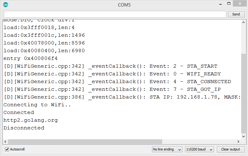 ESP32 HTTP/2: Connecting to server – techtutorialsx
