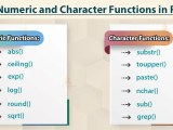 Numeric And Character Functions In R Explore Inbuilt Functions With