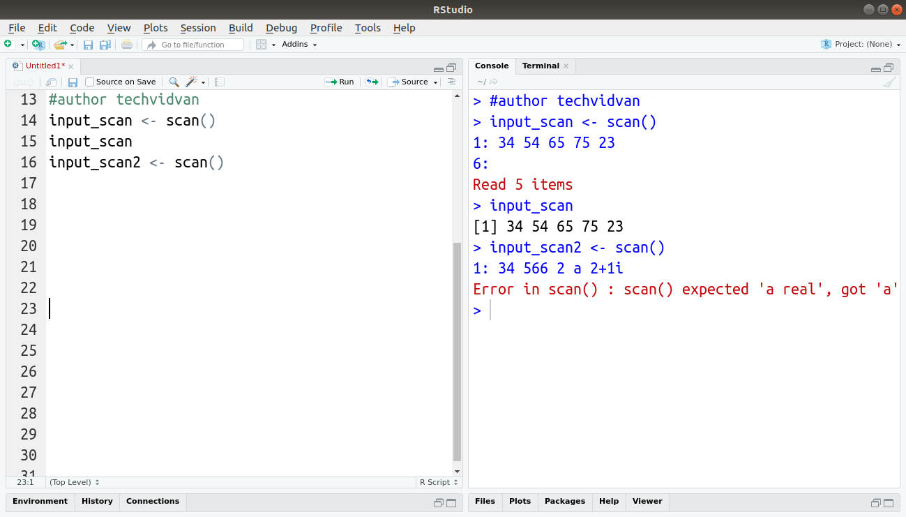 Input And Output Functions In R Scan Cat Writetable Techvidvan