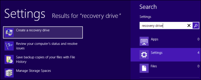 Create System Repair Disc and Recovery Drive in Windows 8