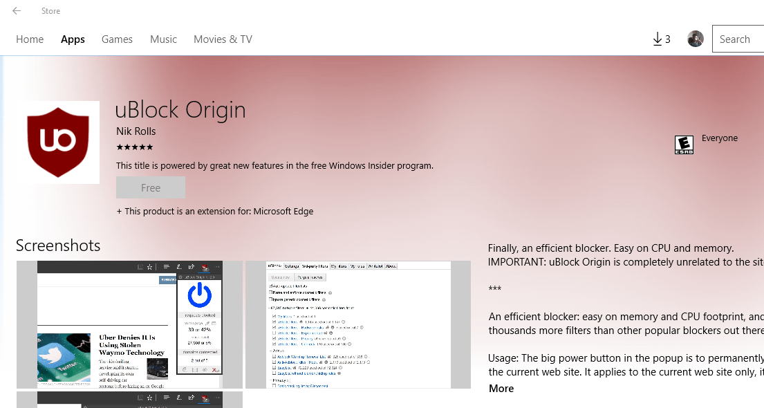 Ublock Edge At long last: uBlock Origin on Edge – Nik – Medium