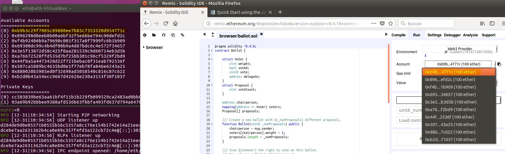 3 Ethereum Primeros Pasos Con Solidity Y Ethereum Javascript Api Tecnops