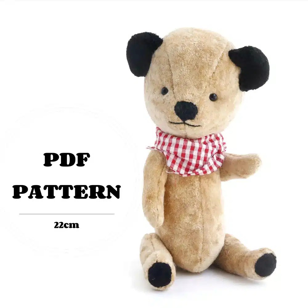 Purse Sewing Patterns Brambley-Tum Teddy Bear Sewing Pattern - Easy DIY ...