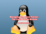 Linux Kernel Module Managing The Linux Kernel