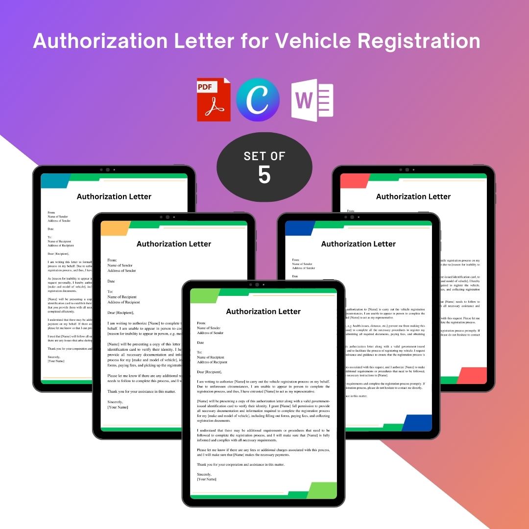Authorization Letter For Vehicle Registration Word Template DIY authorization-letter-for-vehicle-registration-word-template-diy