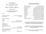 41 Printable Wedding Program Examples Templates