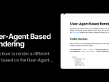 User Agent Based Rendering Vercel