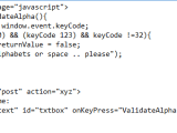 Javascript Validations Teqnogear
