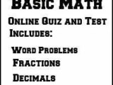 Practice Your Basic Math For A Standardized Test Includes Answer Key