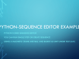 Python Sequence Editor Example Slide1 Test Engineers Resource