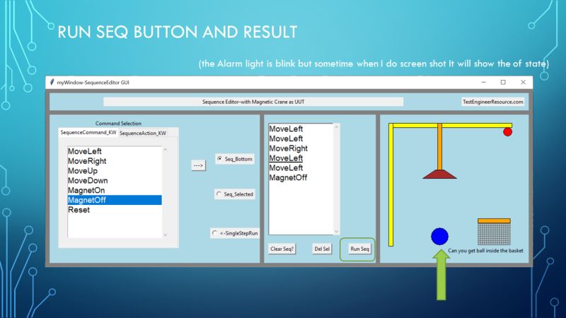 Python Sequence Editor Example Slide1 Test Engineers Resource - Perfect City Photo - 8K