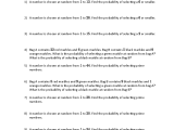 Probability Problems Worksheets