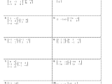 Matrix Multiplication Worksheets