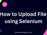 How To Upload File Using Selenium Testingmint