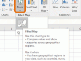 In The Charts Group Click On The Maps Button Circled In Orange In The