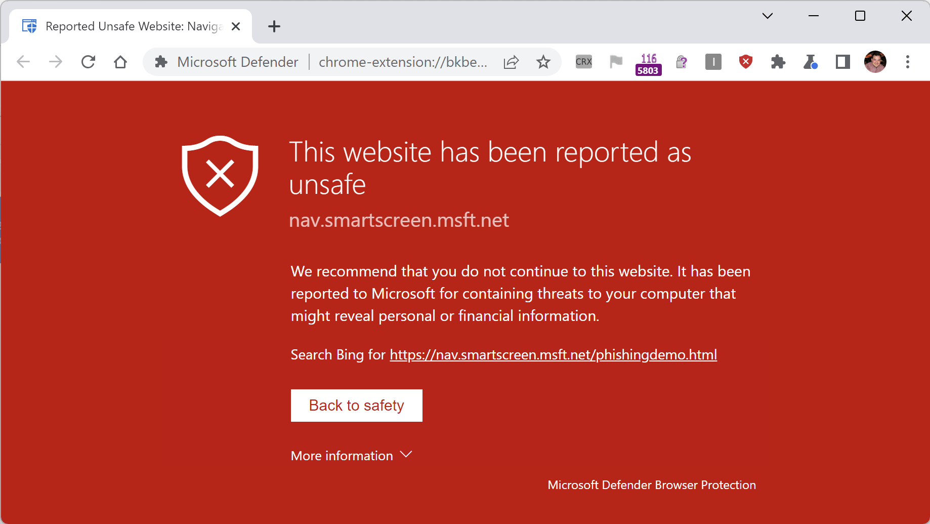 Improving the Microsoft Defender Browser Protection Extension – where's ...