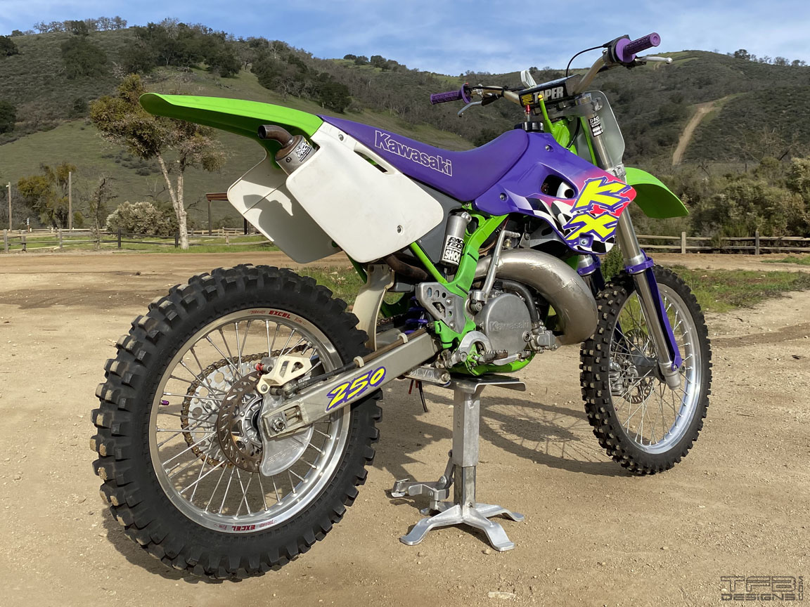 1996 KX250 OEM Graphics fits 1994-1998 Kawasaki KX250 / KX125 - TFB Designs