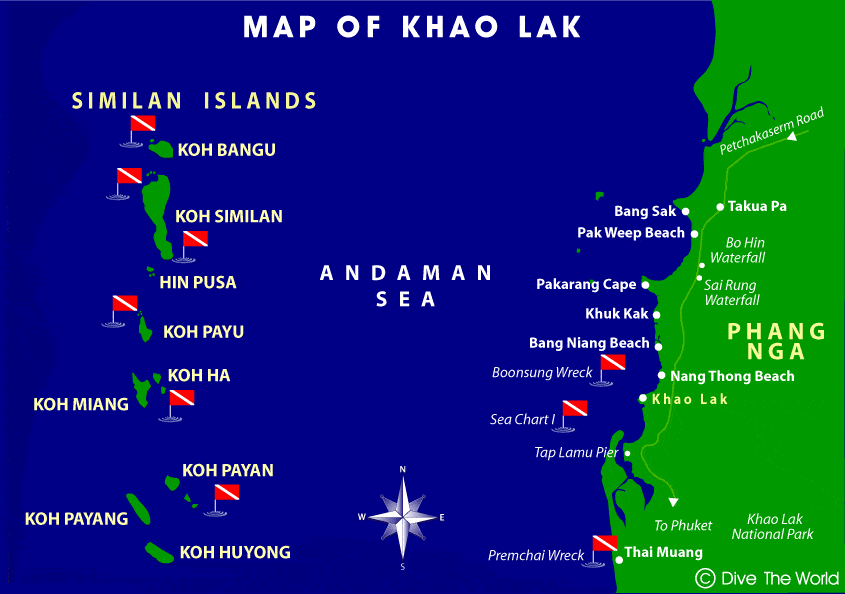 Maps of the Similan Islands