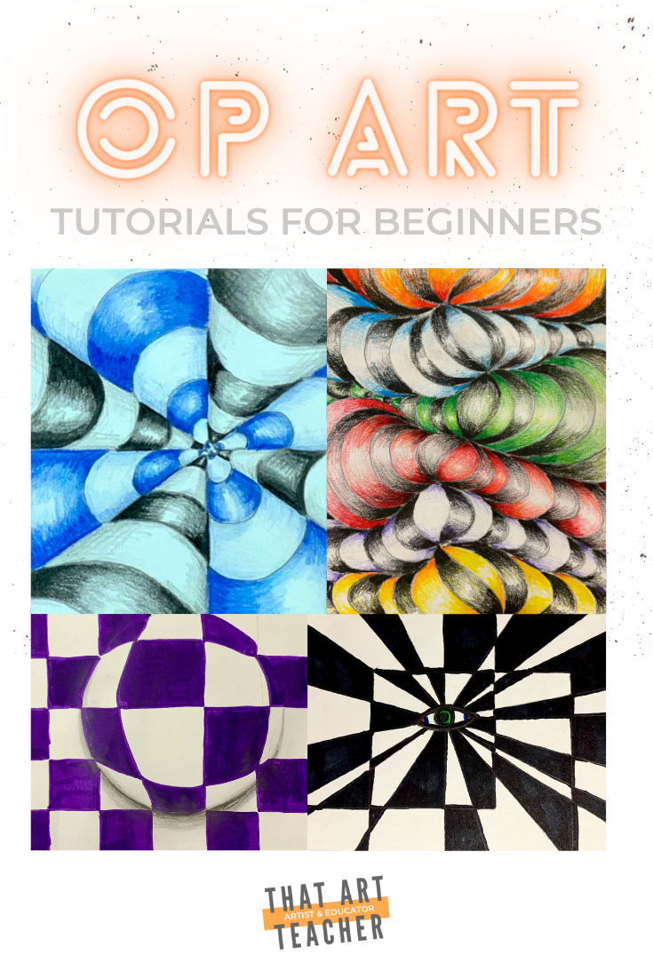 Op Art Tutorials for Beginners - THAT ART TEACHER