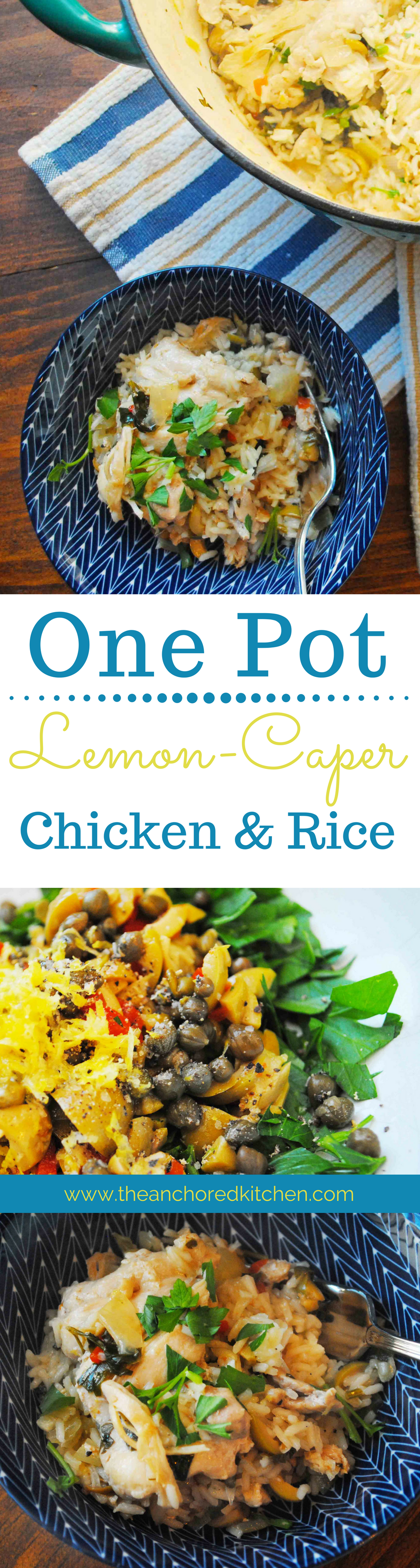 One Pot Lemon-Caper Chicken & Rice