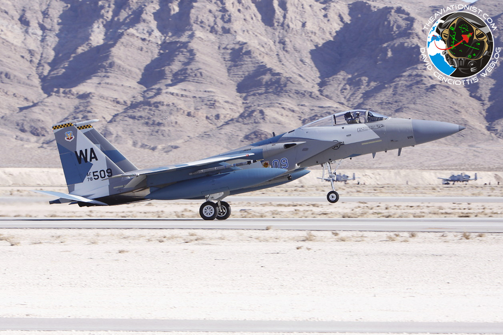 Nellis Aggressors' F-15 in new "splinter" color scheme at Red Flag 12-2 ...