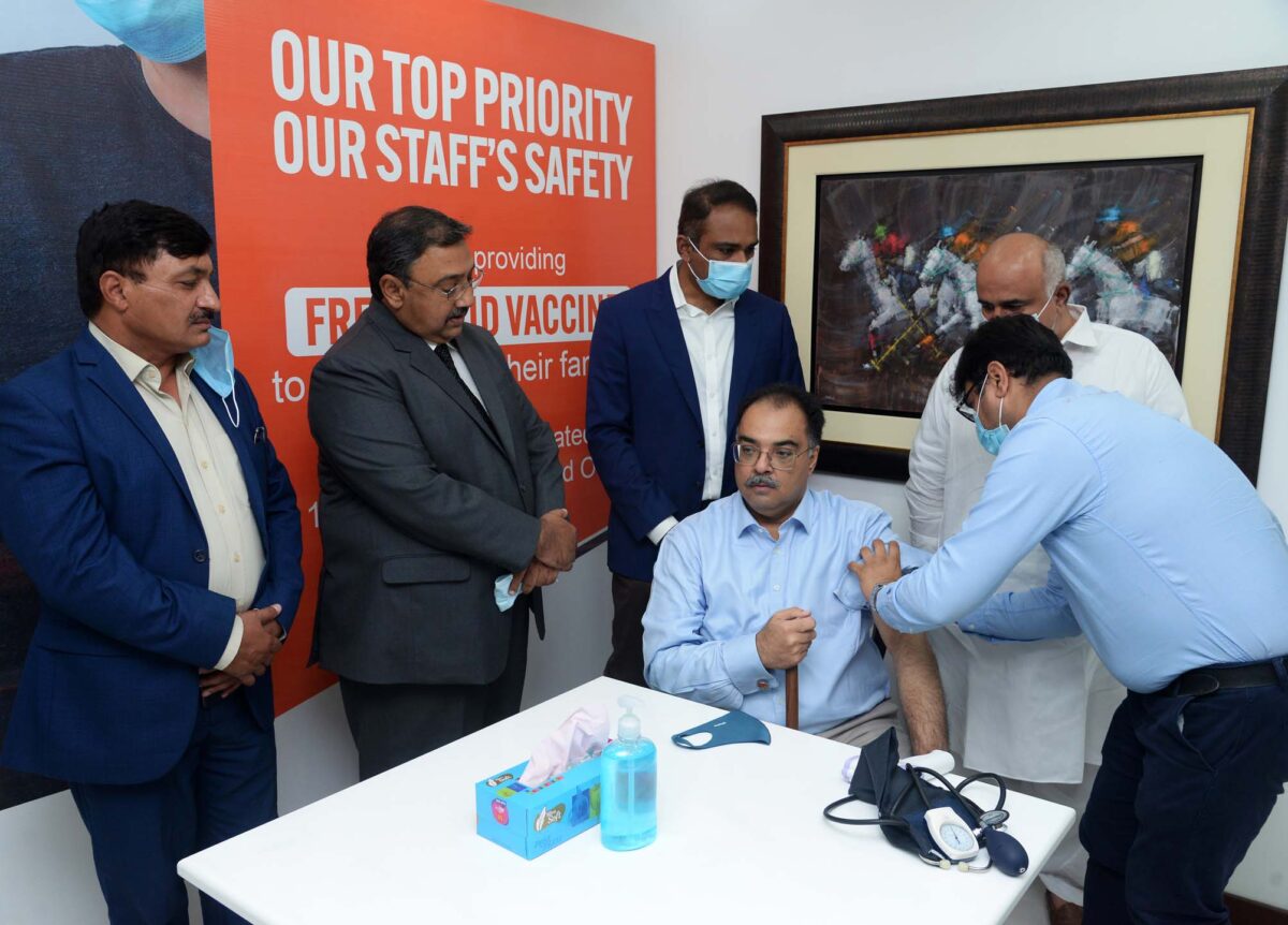 Establishment of Free Covid-19 Vaccination Centre at BOP Head Office.