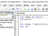 Vba Userforms Open New Part Document The Cad Coder