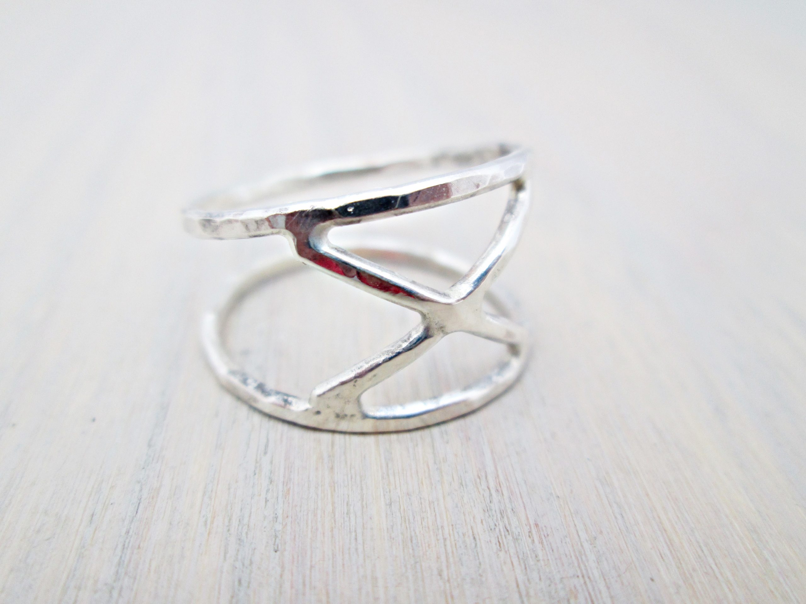 X Ring | Sterling Silver or Gold | The Chestnut Forge