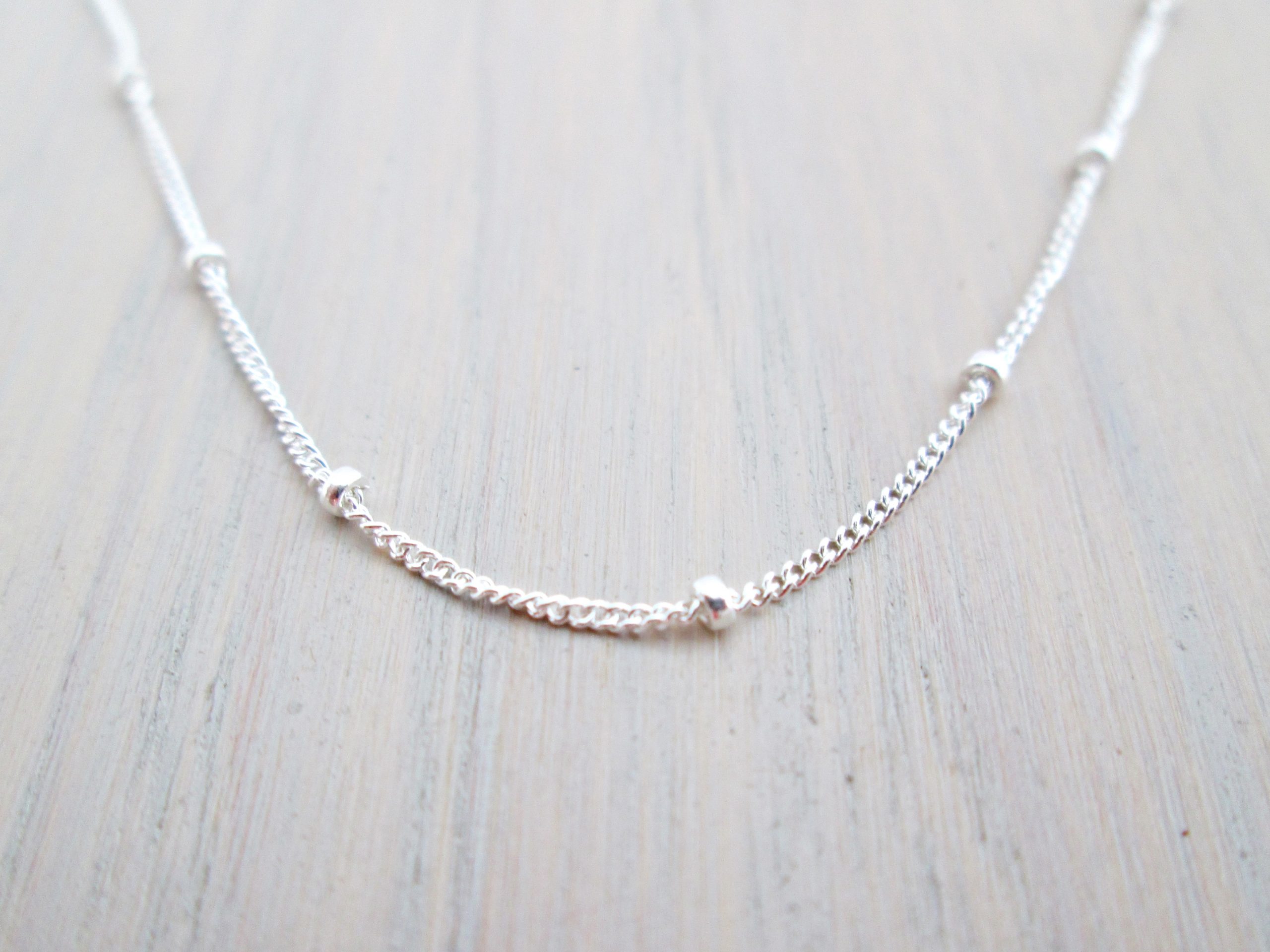 Delicate Beaded Chain Necklace | The Chestnut Forge
