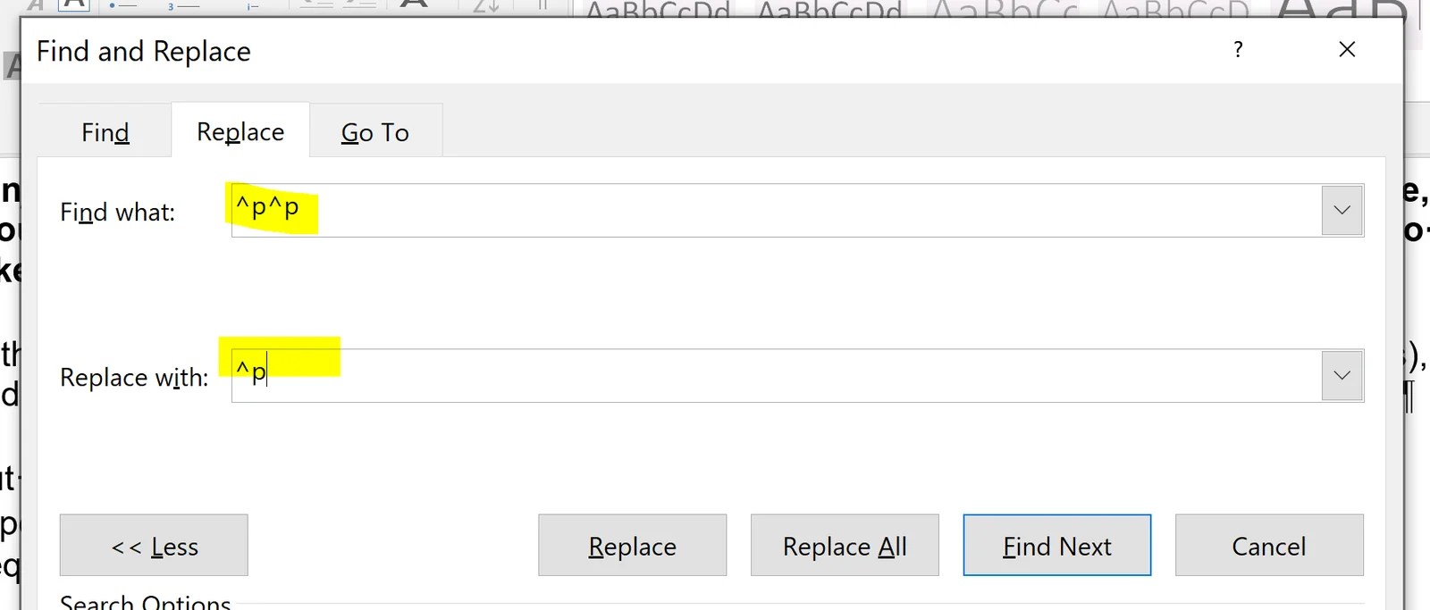 TIP Find Replace Extra Carriage Returns newlines In Google Docs TIP Find Replace Extra Carriage Returns newlines In Google Docs