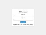 Create Bmi Calculator Using Html Css And Javascript