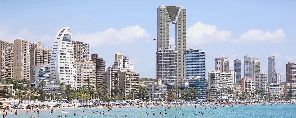 Skyscrapers in Benidorm - Among the tallest constructions in Spain