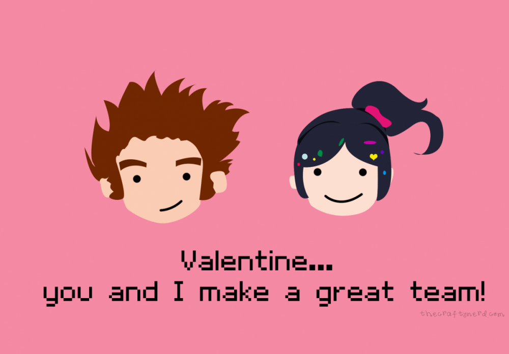 Printable Valentines – Wreck-it Ralph Style! | The Crafty Nerd