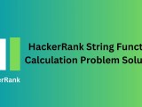 String Formatting Hackerrank Solution At Jimmy Ashman Blog