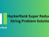 Hackerrank Super Reduced String Solution