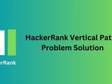 Hackerrank Vertical Paths Problem Solution
