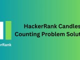 Hackerrank Candles Counting Problem Solution