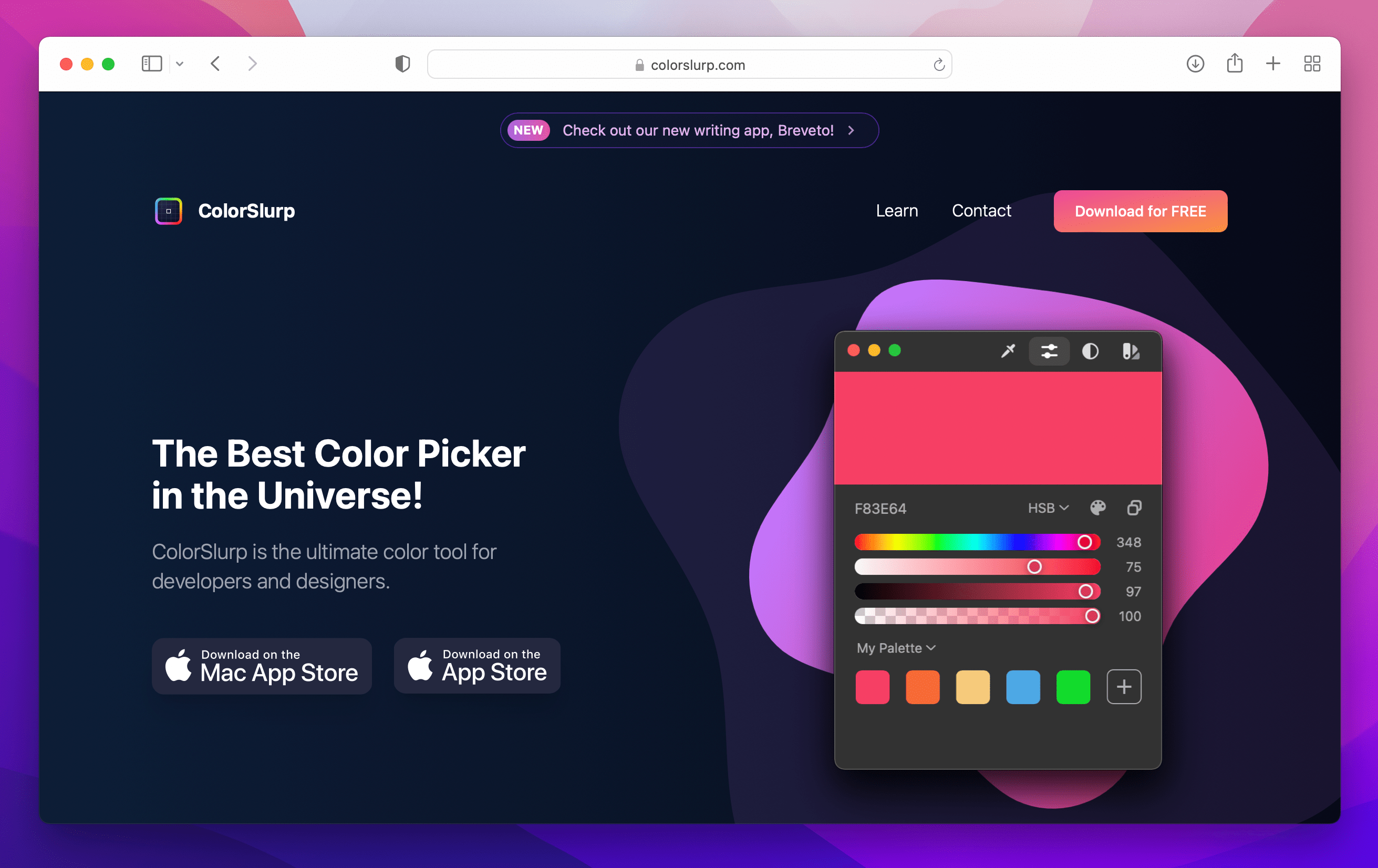 Full Page Color Picker