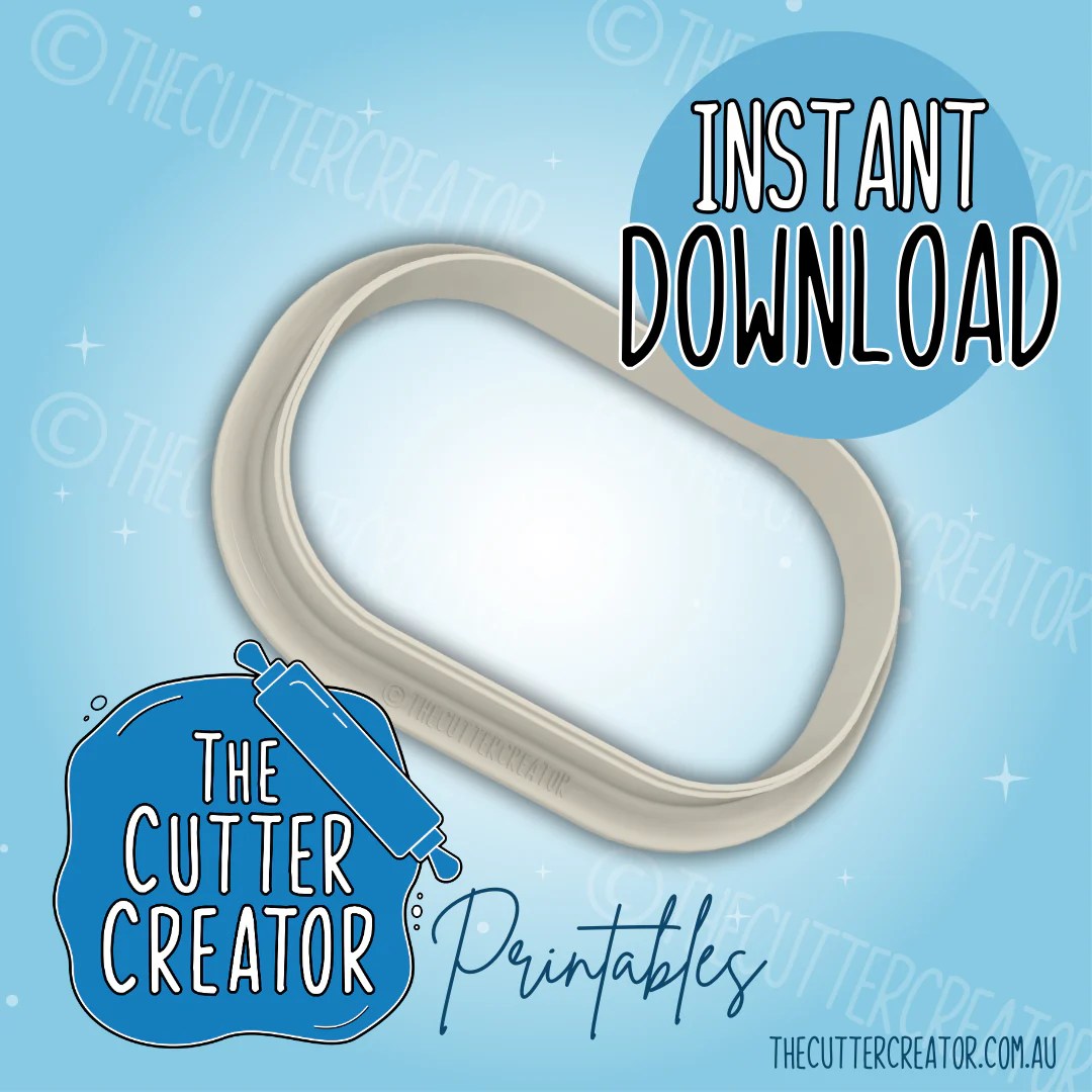 Fat Rounded Rectangle Cookie Cutter Stl File The Cutter Creator