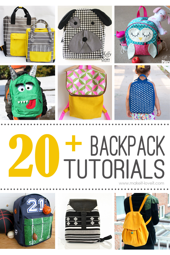 DIY Backpack Tutorials - The Daily Seam