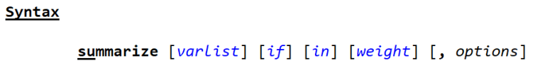 Stata Command Syntax How To Write Commands In Stata The Data Hall