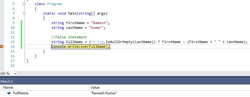 Conditional Operator in C# - Simplifying Your Code