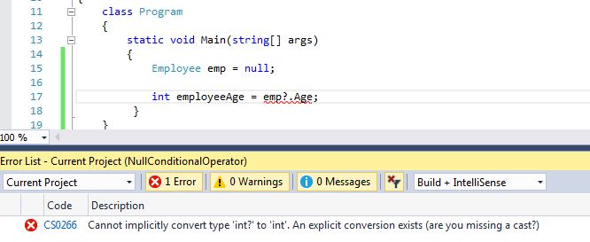 Understanding the Null Conditional Operator in C#