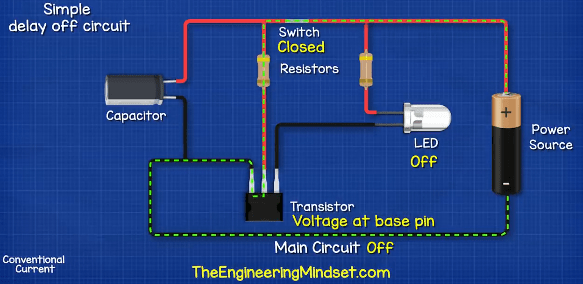 Simple Delay Circuit Schematic - Circuit Diagram